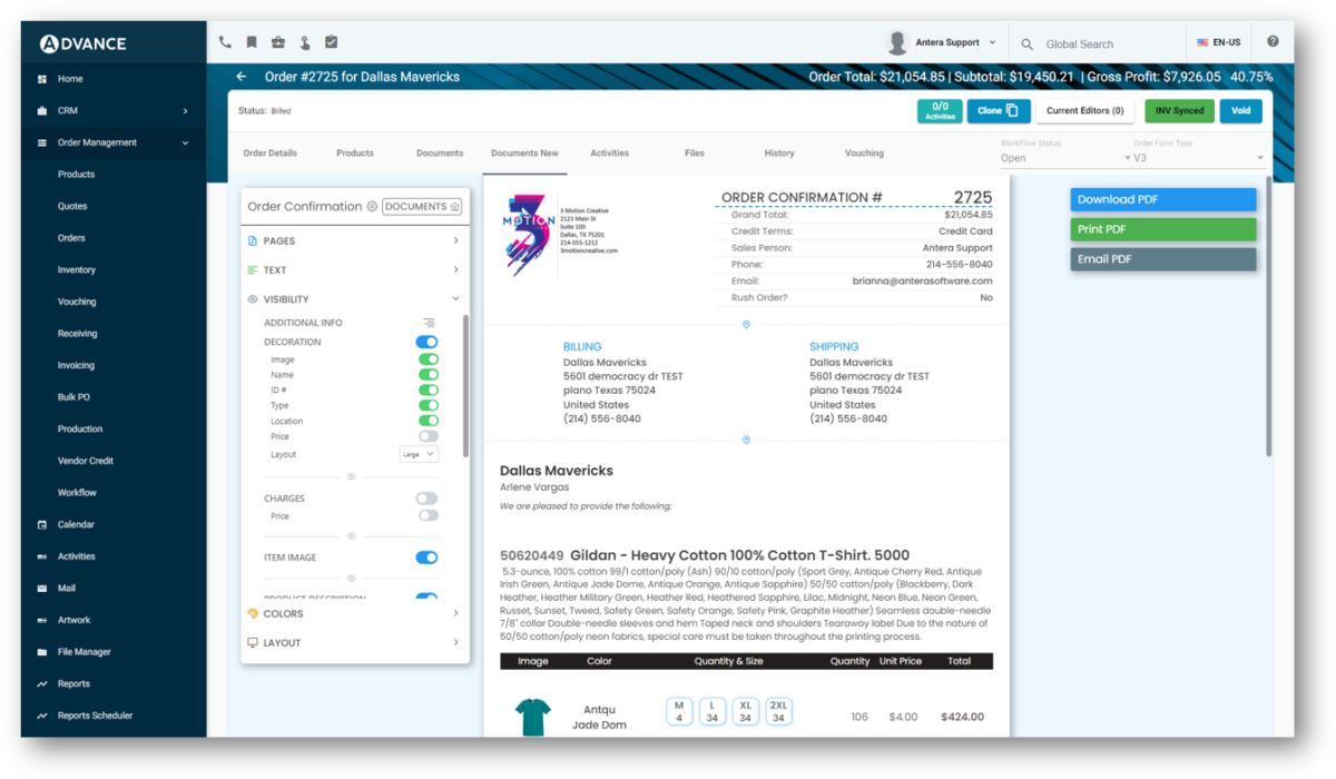 Documents - Antera Software USA