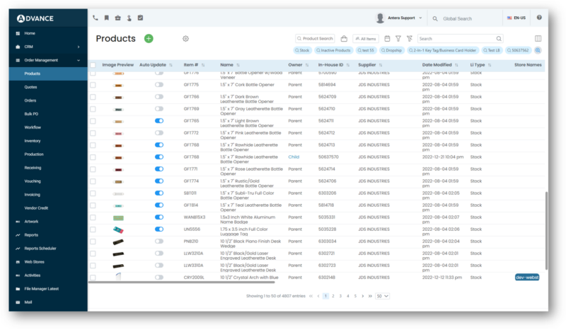 Products - Antera Software USA